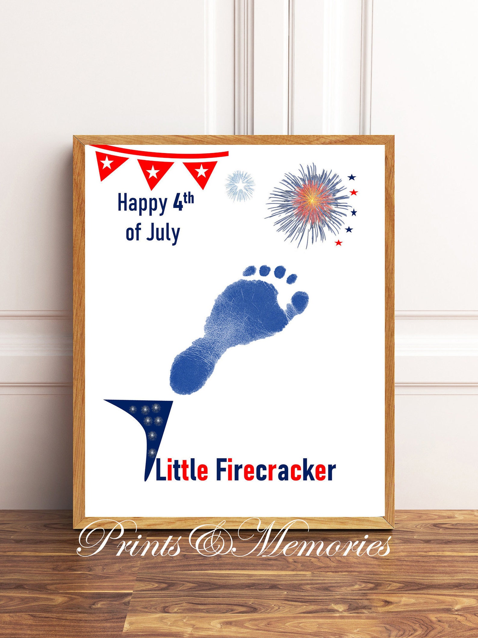 Fireworks Craft Handprint Art 4th of July Activity for Kids - Etsy