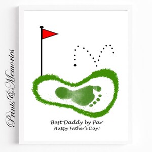 Best Daddy by Par, Golf Footprint, Father's Day Gift for Dad 2023 ...
