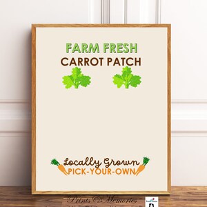 Farm Sign Carrot Footprint Feet Art, DIY Card Easter, Baby Toddler Kid ...