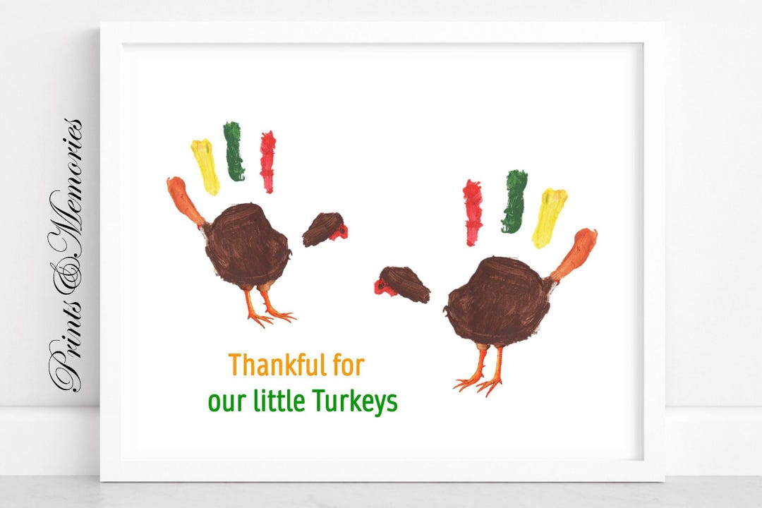 Thankful for Our Little Turkerys, Thanksgiving Craft for Kids, Siblings ...