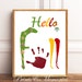 Hello Fall, Fall Handprint Art, Autumn Keepsake, Baby, Toddler, Kid ...