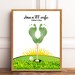Golf Footprint Handprint Art, Have a Tee-rrific Father's Day, Gift for ...
