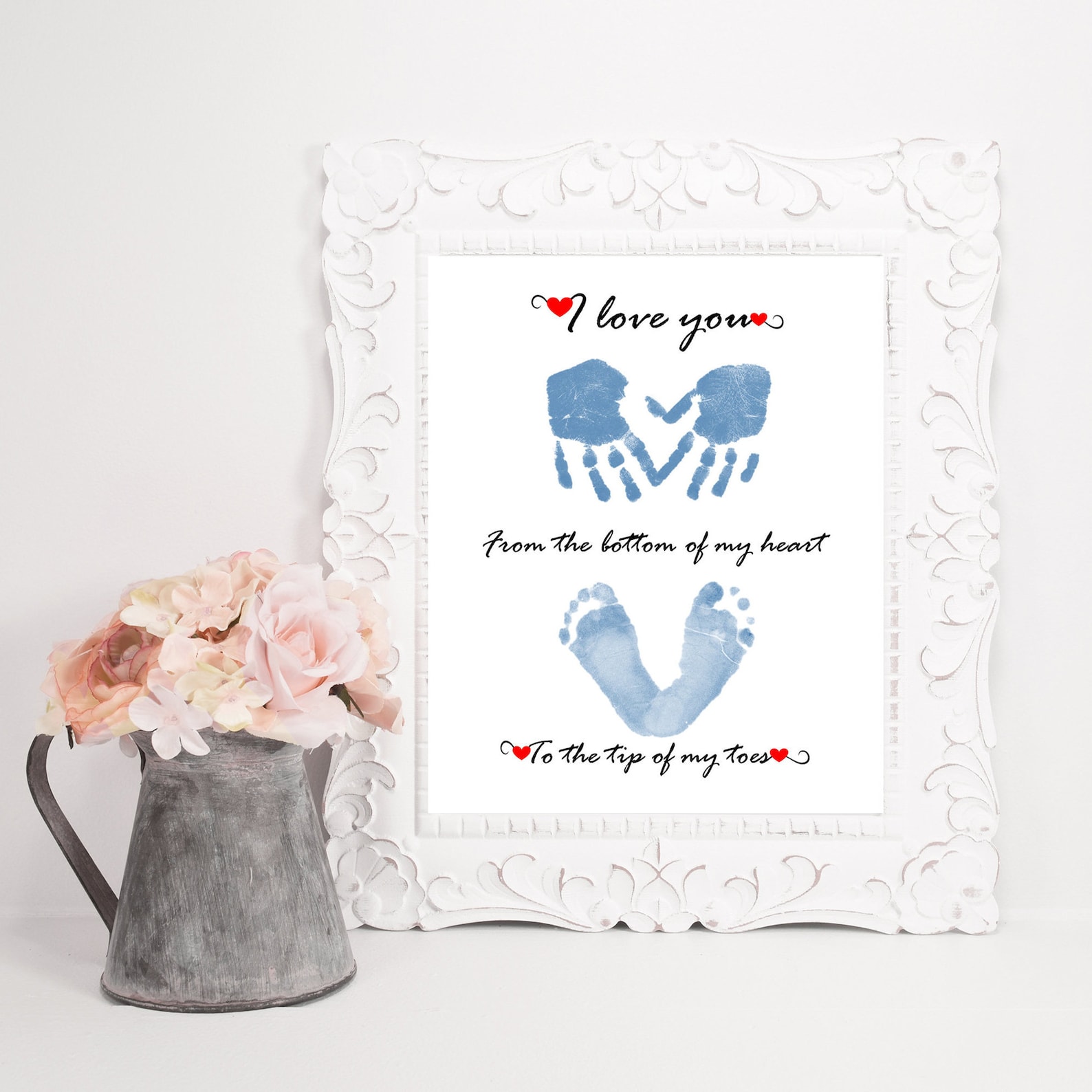 I Love You From the Bottom of My Heart to the Tip of My Toes | Etsy