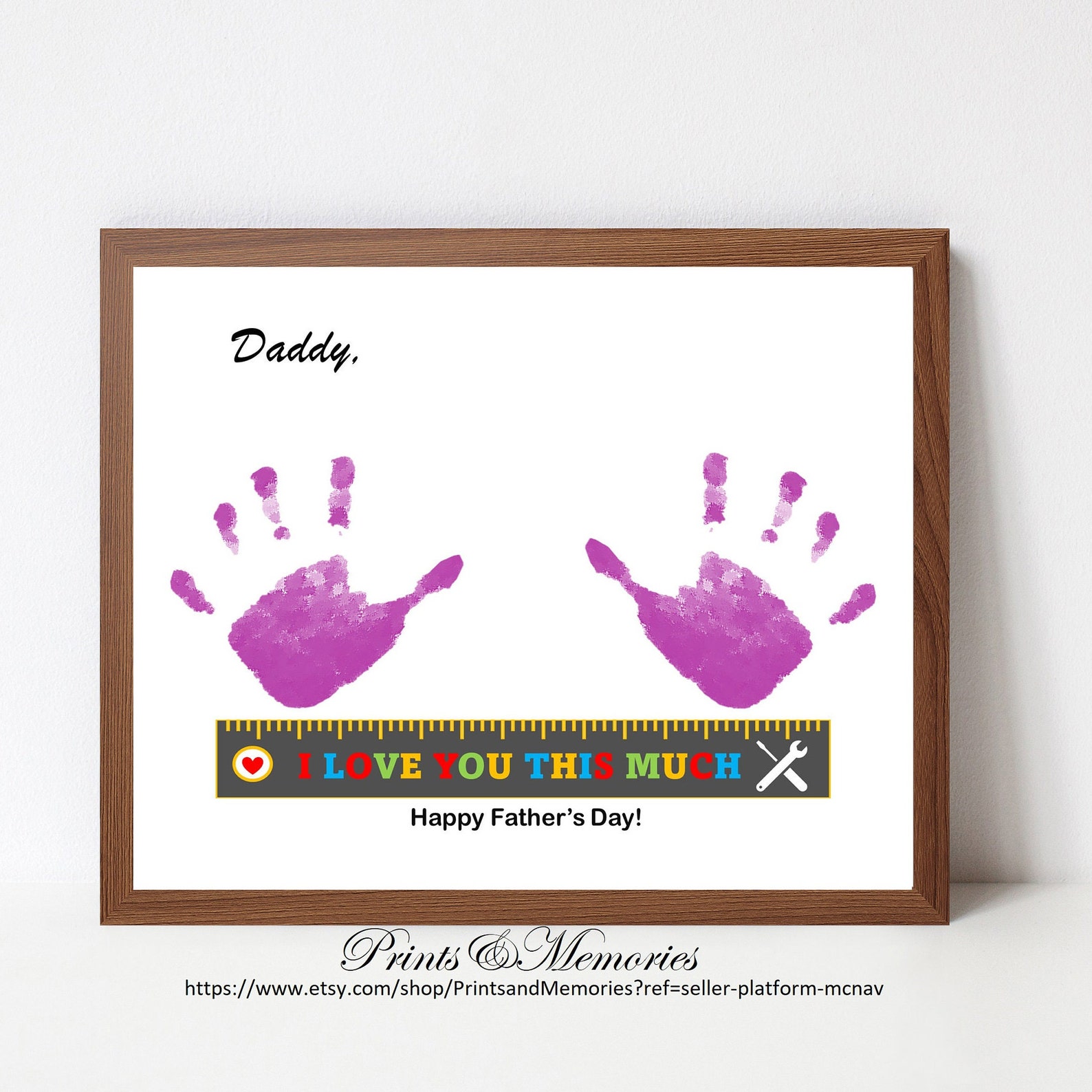 Father's Day Gift for Dad, Daddy, I Love You This Much, Ruler/tools ...