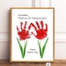 Flower Handprint Art, Happy Birthday Craft, DIY Art Card, Baby Toddler ...