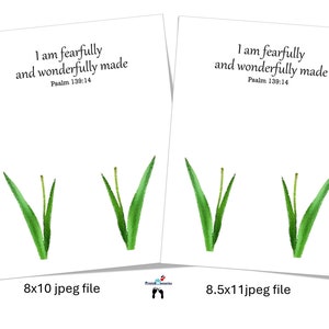 I Am Fearfully and Wonderfully Made, Psalm 139:14, Flower Handprints ...