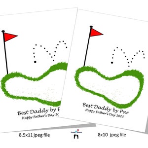 Best Daddy by Par, Golf Footprint, Father's Day Gift for Dad 2023 ...