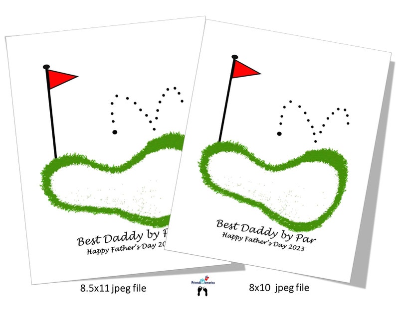 Best Daddy by Par Golf Footprint Father's Day Gift for - Etsy