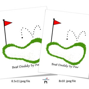Best Daddy by Par, Golf Footprint, Father's Day Gift for Dad 2023 ...