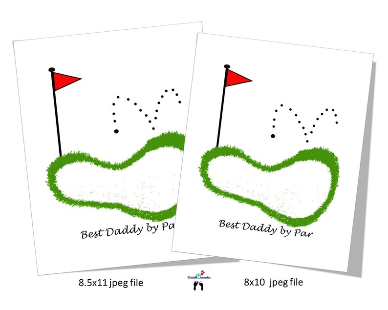 Best Daddy by Par Golf Footprint Father's Day Gift for - Etsy