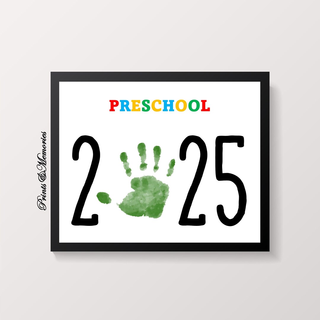 Preschool/pre-k 2025 Handprint Art Keepsake, Class of 2025 End of ...