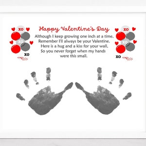 Valentines Day Handprint Poem, XOXO, Handprint Craft, Valentines ...