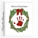 Christmas Wreath Handprint Art, Christmas Craft, Baby Toddler Kid Craft ...