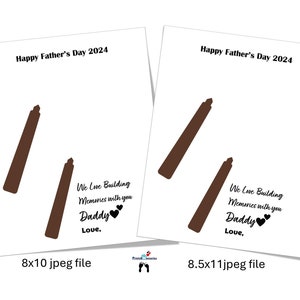 We Love Building Memories With You Daddy, 2 Hammer Footprints, Father's ...