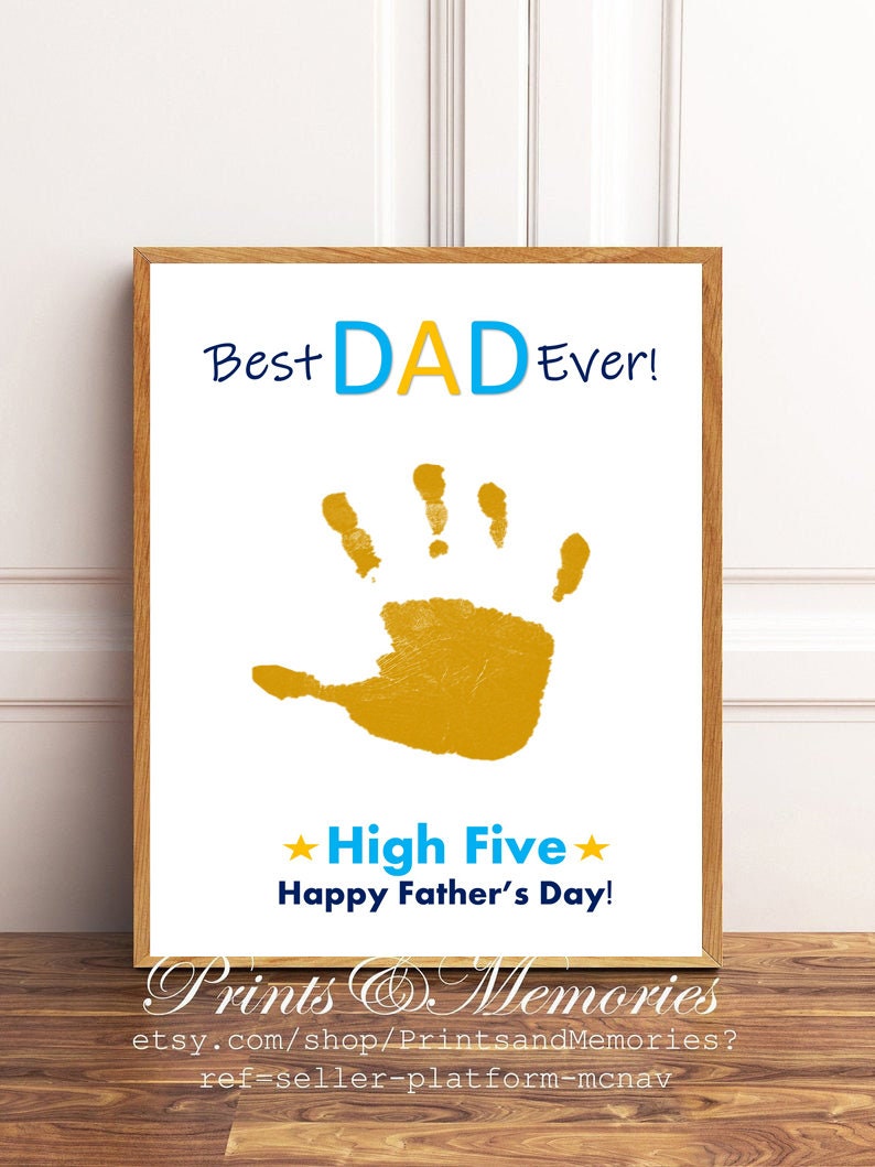 Best Dad Ever High Five Father's Day Gift From Kids - Etsy