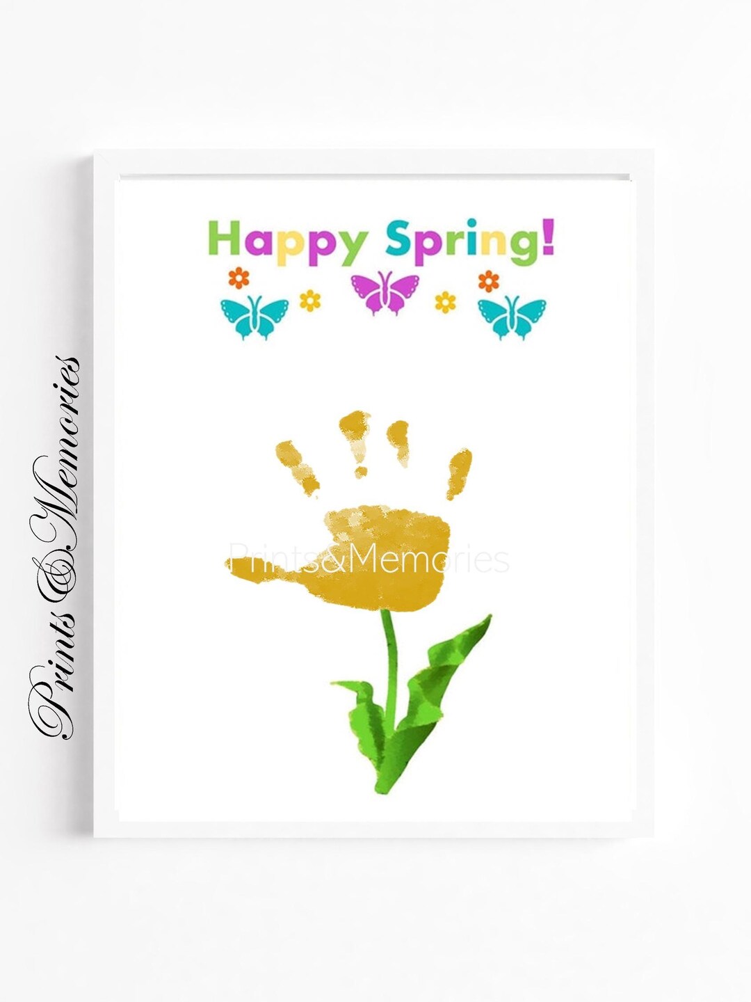 Spring Handprint Art: DIY Flower Craft for Kids (digital Download) - Etsy