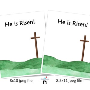 Jesus is Alive, Easter Craft, Handprint Art, He is Risen Printable ...