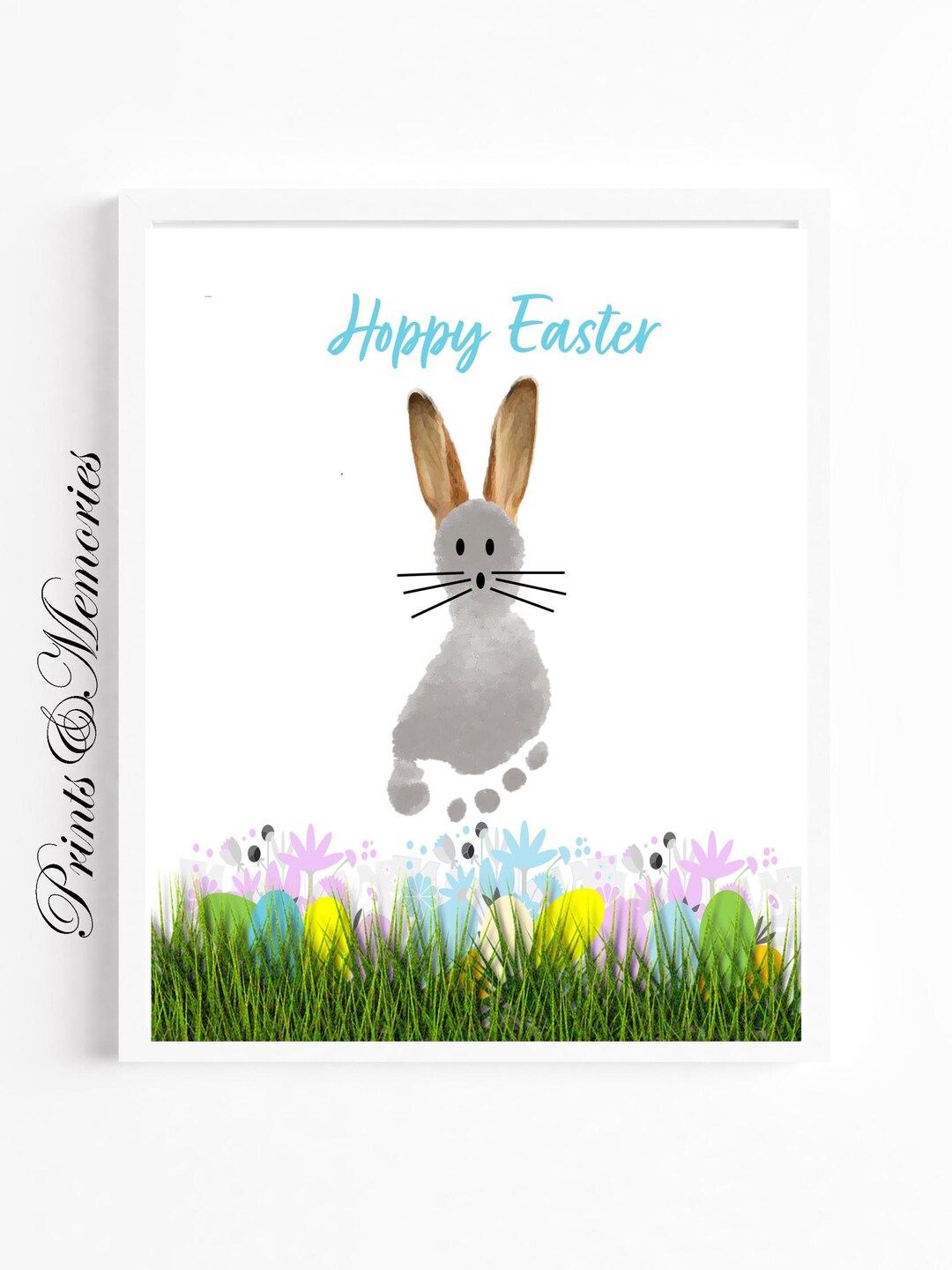 Easter Bunny Footprint Art, Hoppy Easter Footprint Craft, Baby Foot ...
