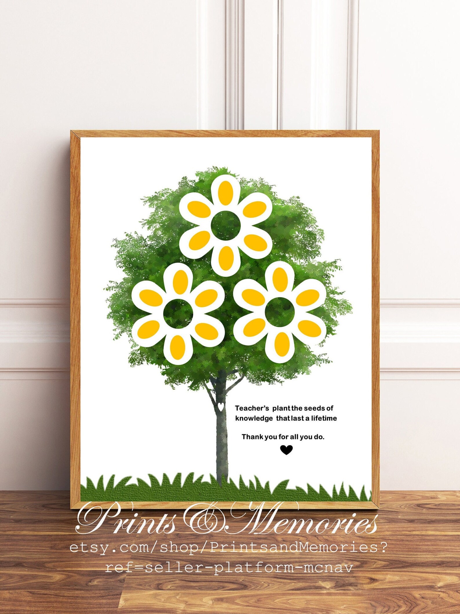 Tree Fingerprint Art Teacher's Appreciation/end of School | Etsy
