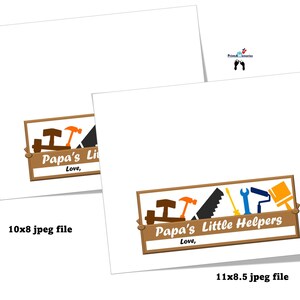 Grandpa/papa's Little Helpers Handprint Art, Tools Handprint Crafts ...