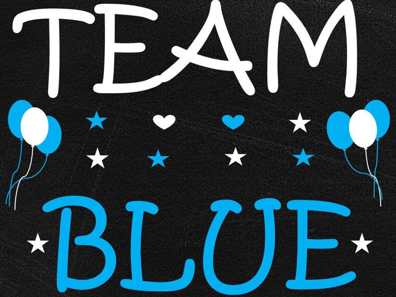 Gender Reveal Printablebaby Shower Team Blue Baby - Etsy