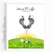Golf Footprint Handprint Art, Have a Tee-rrific Father's Day, Gift for ...