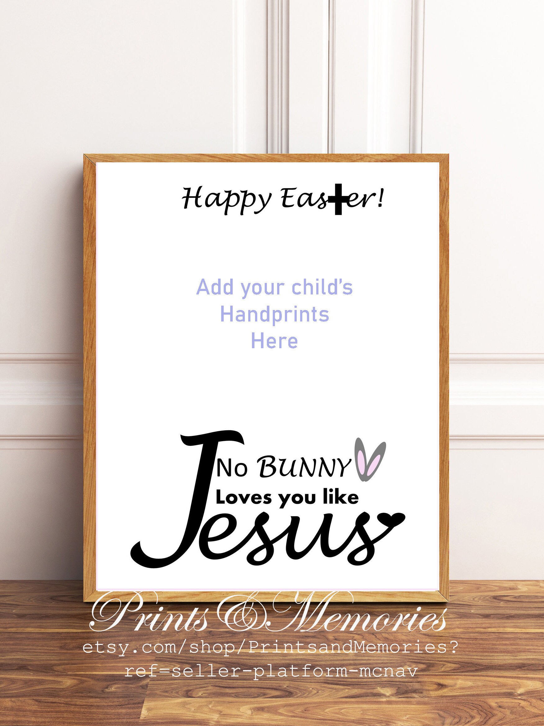 No Bunny Loves You Like Jesus Easter Handprint Craft for - Etsy