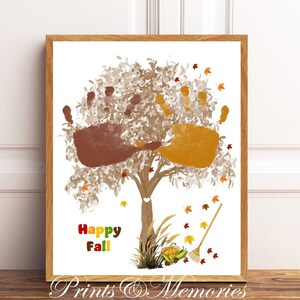 Fall Tree Handprint, Hello Fall, Fall Craft for Kids, Printable ...