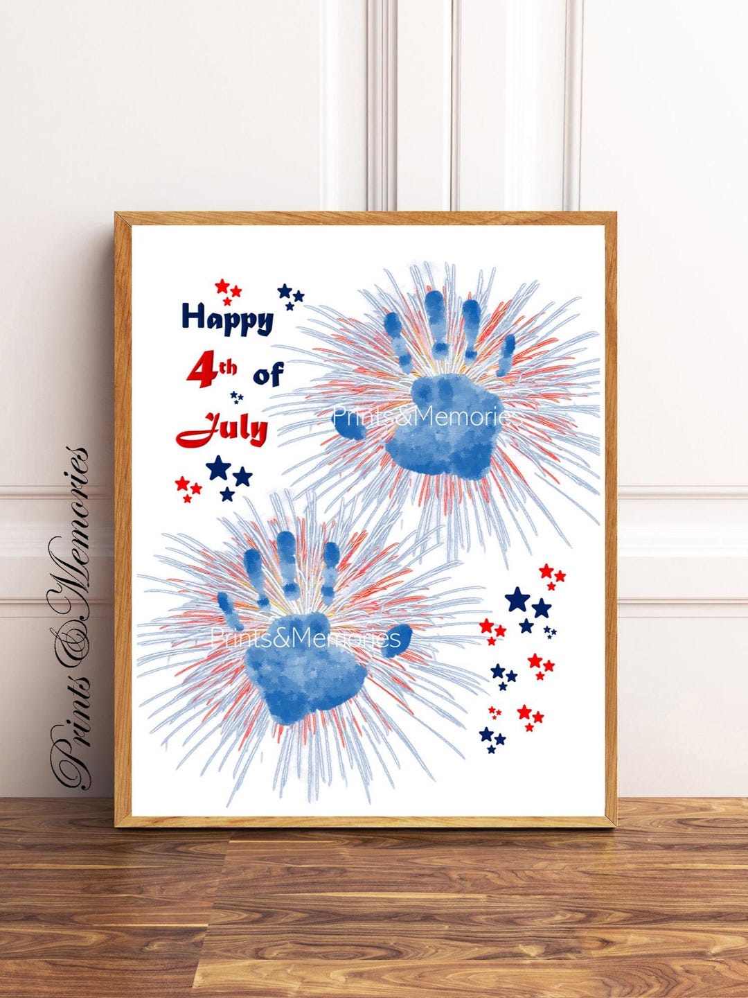 4th of July Craft for Kids, Fireworks Handprint Art, Child/children ...