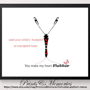 You Make My Heart Flutter, Butterfly Hand and Footprint Art, Valentine ...