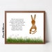 Easter Bunny Footprint Art Poem, Baby Toddler Kid Craft, DIY Art Card ...