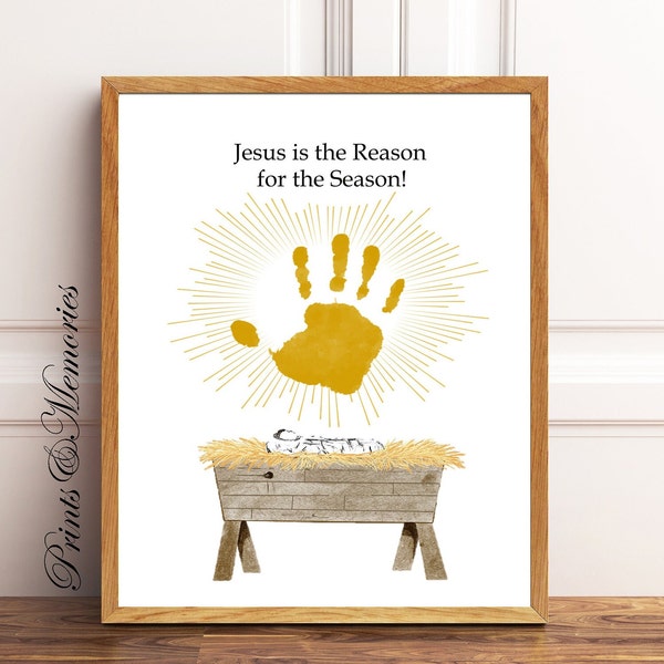 Nativity Handprint Art - Etsy