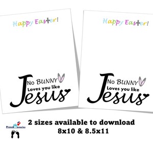 No Bunny Loves You Like Jesus, Easter Handprint Craft for Kids, Happy ...