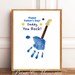 Daddy, You Rock, Guitar Handprint Art, Father's Day Gift for Dad, Gift ...