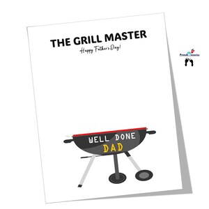 The King of the Grill Handprint Art, Father's Day Craft for Kids, Gift ...
