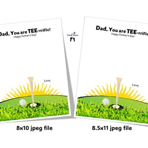 Golf Handprint Art, Dad, You Are Tee-rrific Handprint Craft, Father's ...