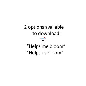 Your Love Helps Me/us Bloom, 2 Stems Flower Handprint, Child/sibling ...