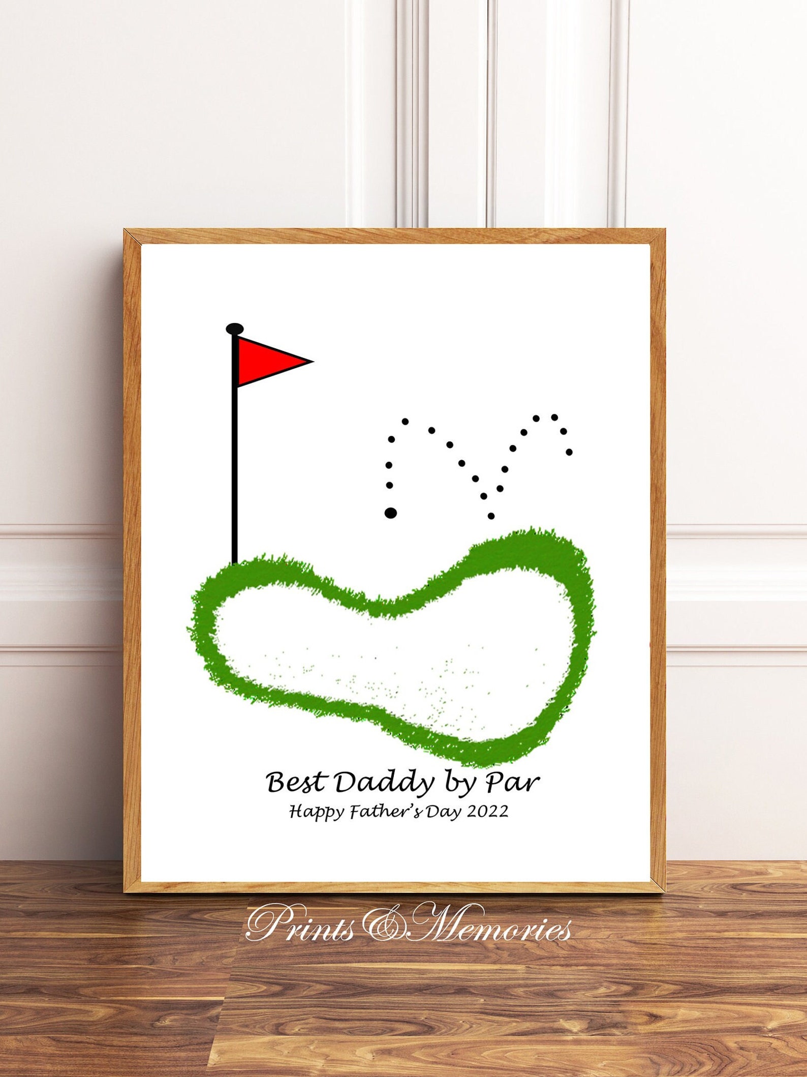 Best Daddy by Par Golf Footprint Father's Day Gift for - Etsy