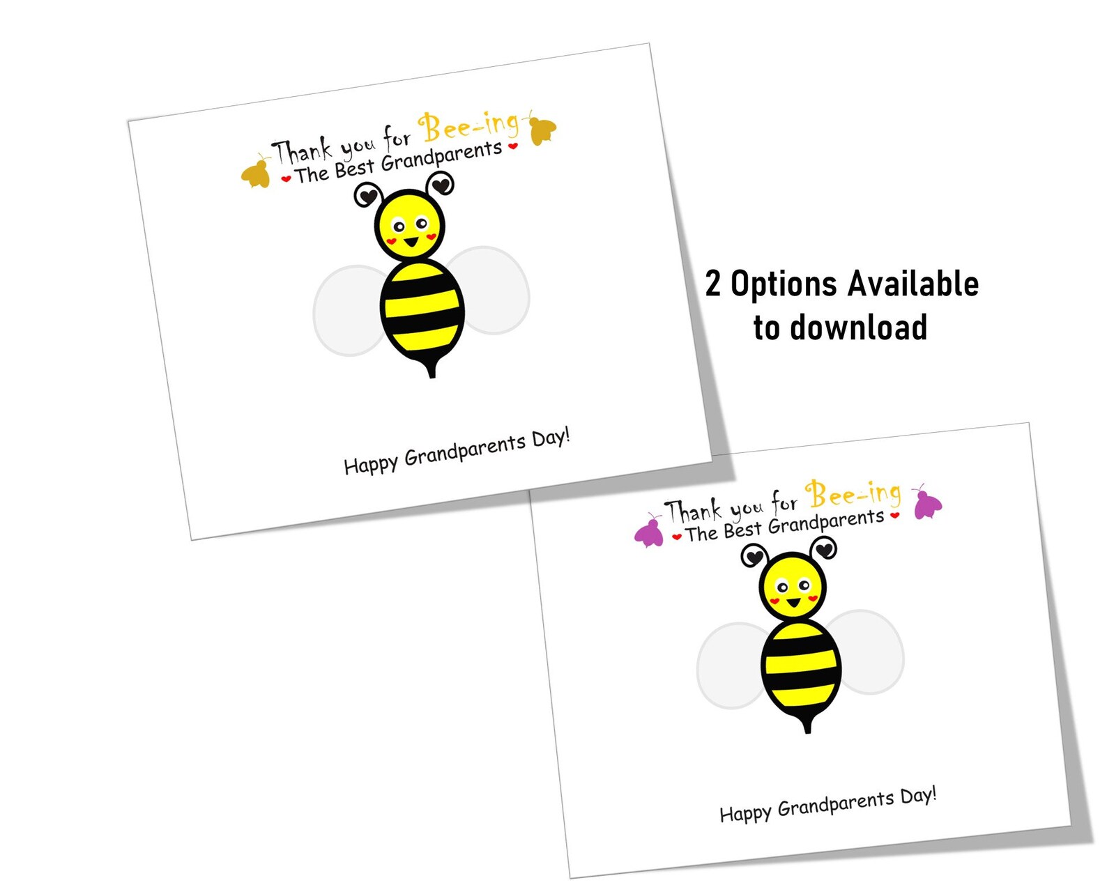 Bee Handprint Art: Grandparents Day Gift From Grandkid (digital File ...