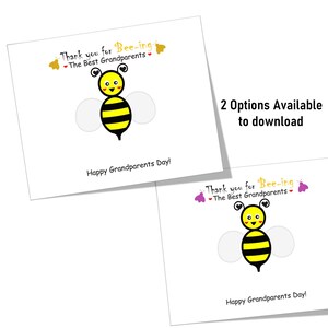 Bee Handprint Art: Grandparents Day Gift From Grandkid (digital File ...