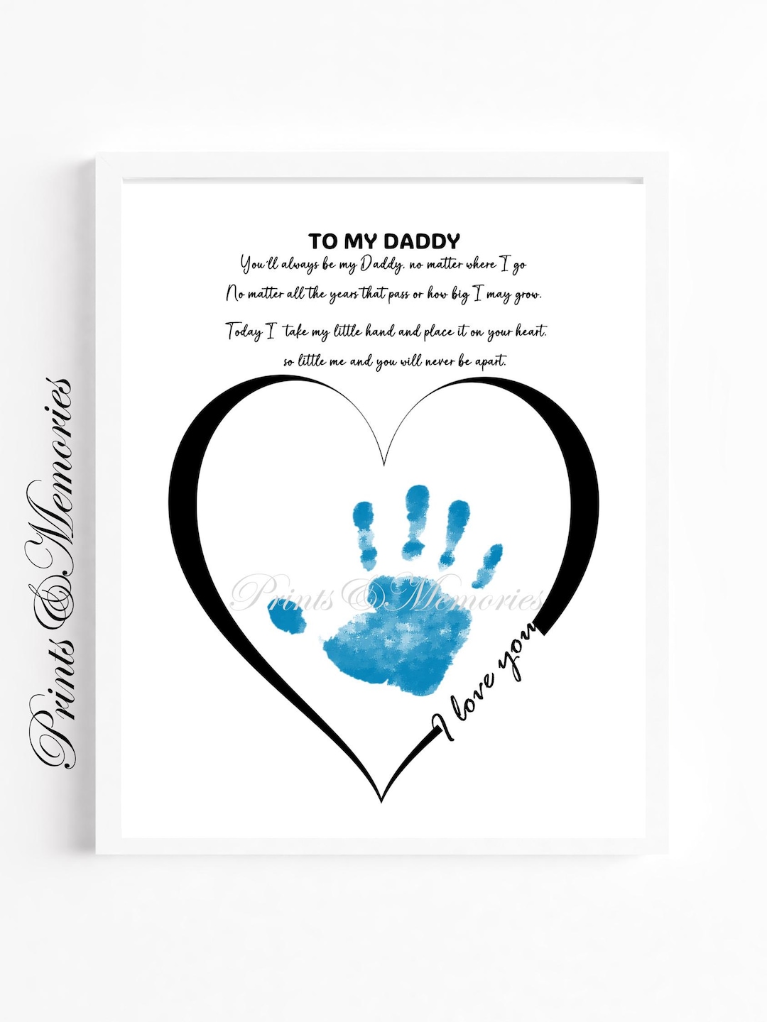Father's Day Handprint Poem Art: DIY Gift for Daddy (digital File) - Etsy