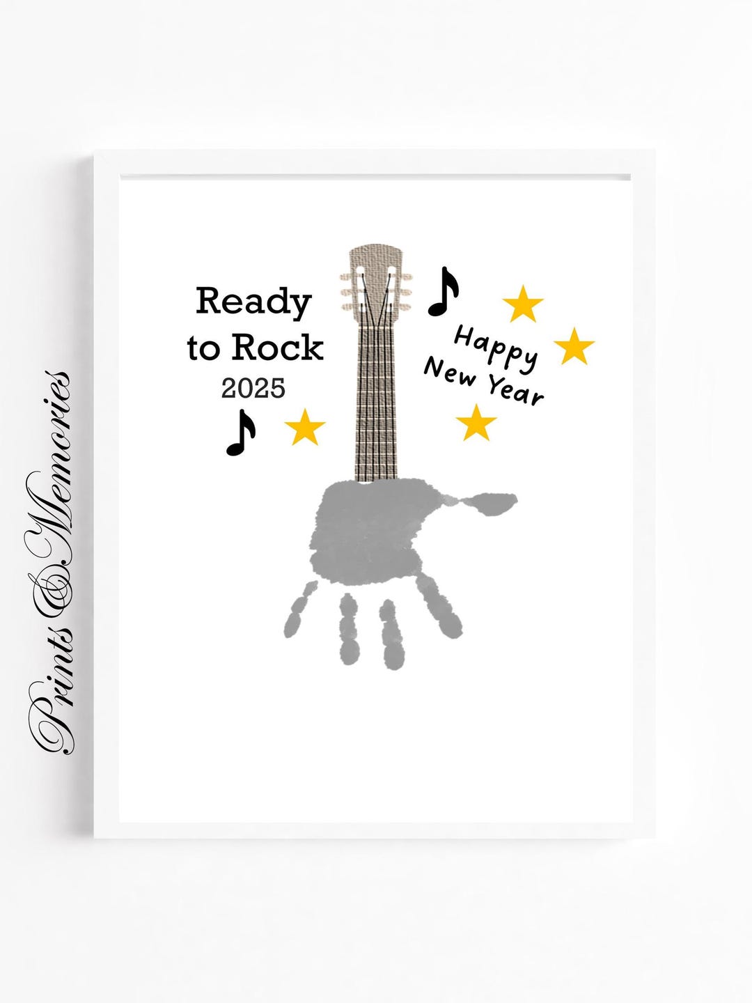 New Year Handprint Craft, Ready to Rock 2025, Happy New Year 2025 ...