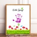 Hello Spring Flower Handprint Art Spring Craft for Kids - Etsy