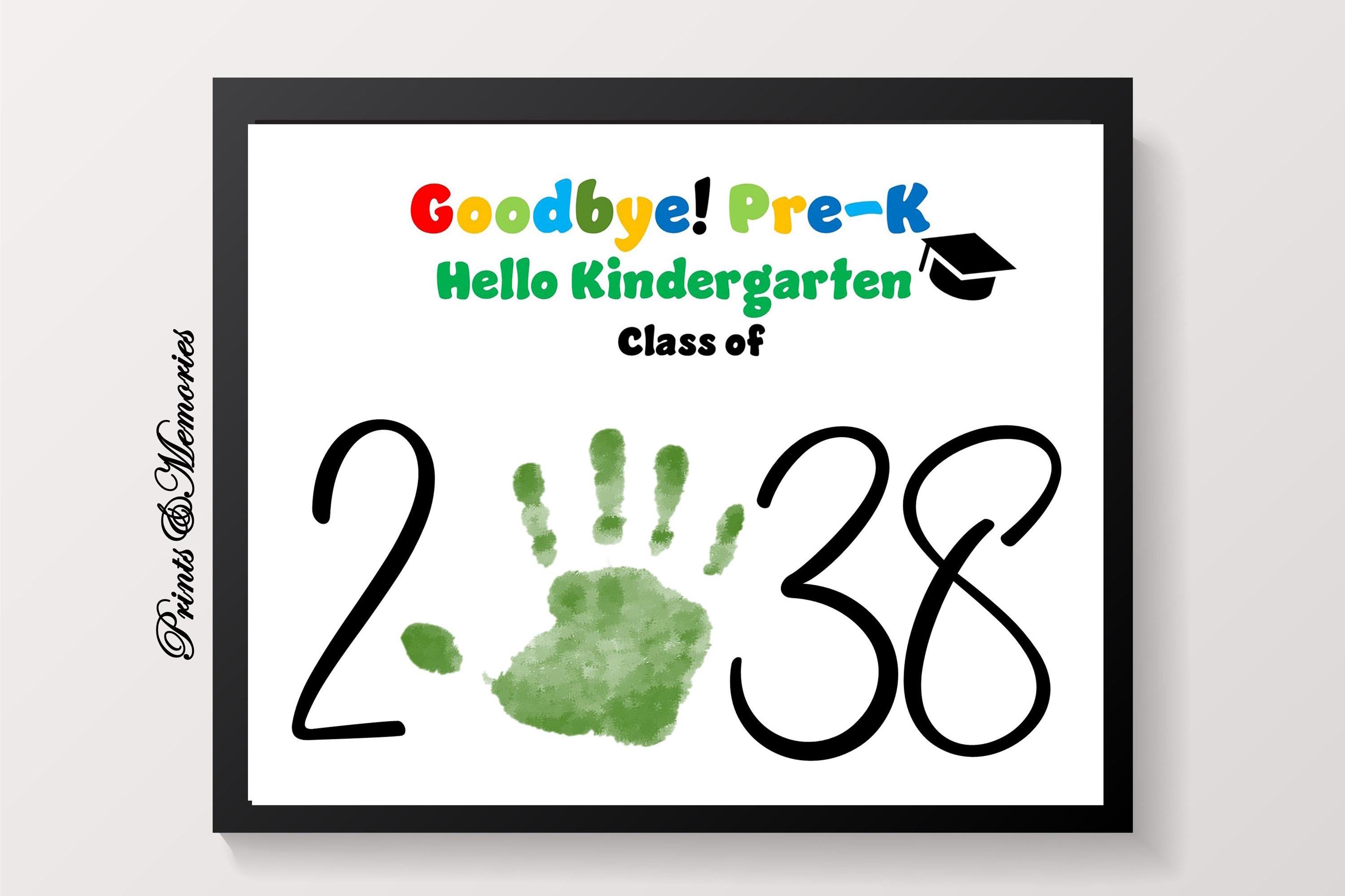 Kindergarten Graduation Handprint Keepsake Sign (digital Download) - Etsy