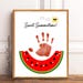 Watermelon Handprint, Sweet Summertime Printable, Summer Craft for Kids ...