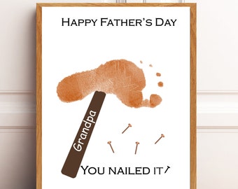FATHERHOOD You Nailed It Digital Print Happy Father's - Etsy
