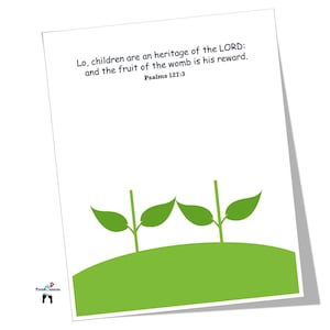 Psalms 127:3, Lo, Children Are an Heritage From the Lord, Flower ...