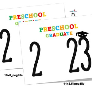 Preschool Graduation Sign, Handprint Art Keepsake, Graduation Keepsake ...