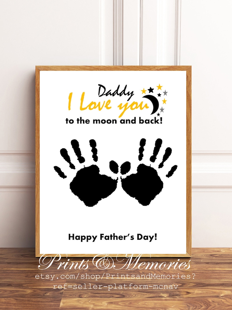 I Love You to the Moon and Back Father's Day Gift for - Etsy