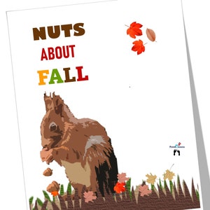 Fall Handprint Art Keepsake, Nuts About Fall, Squirrel Handprint Art ...